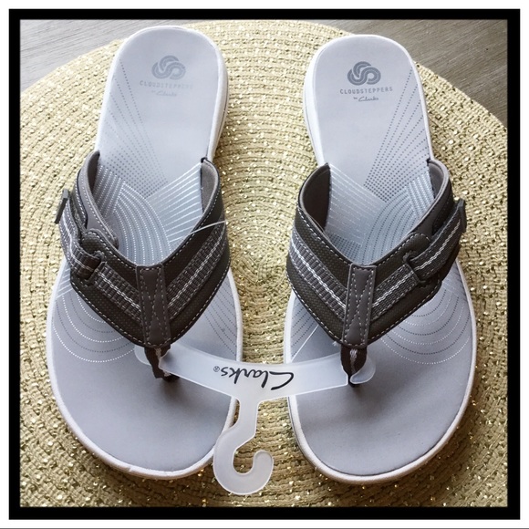 Clarks | Shoes | Nwt Clarks Brinkley Cloudstepper Flip Flops | Poshmark